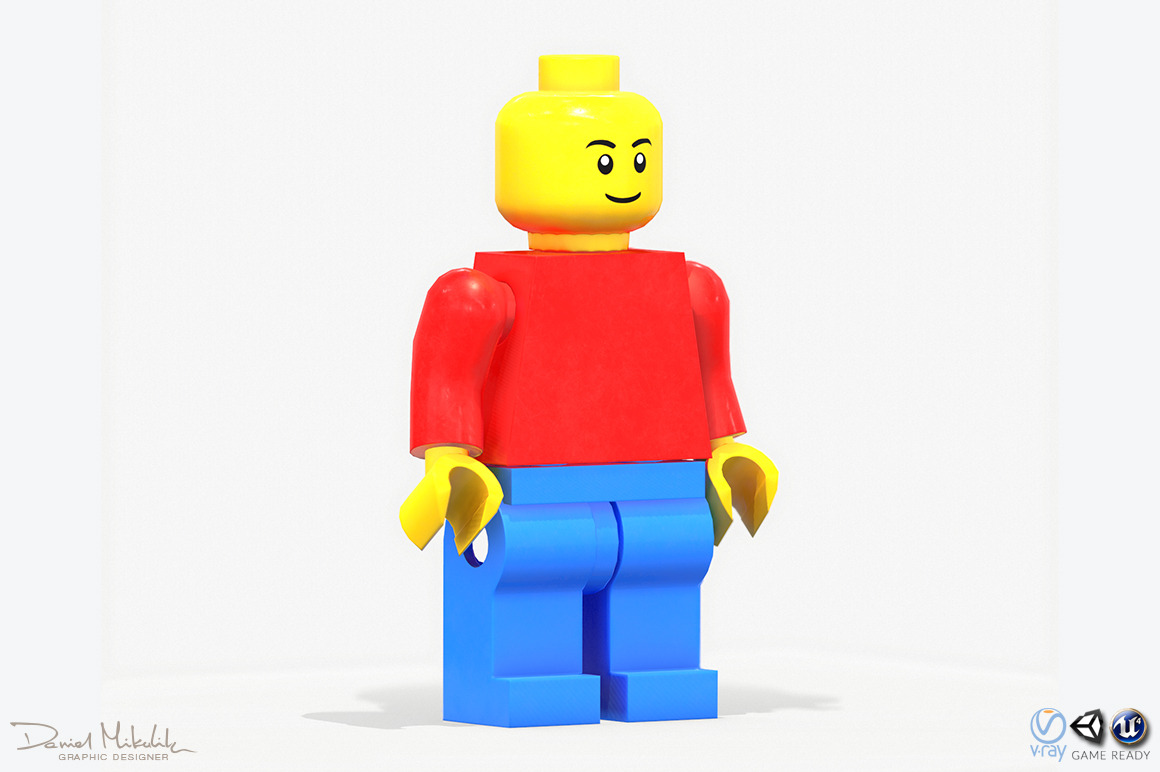 Lego Man PBR rigeed, a Characters & Person 3D Model by Daniel Mikulik
