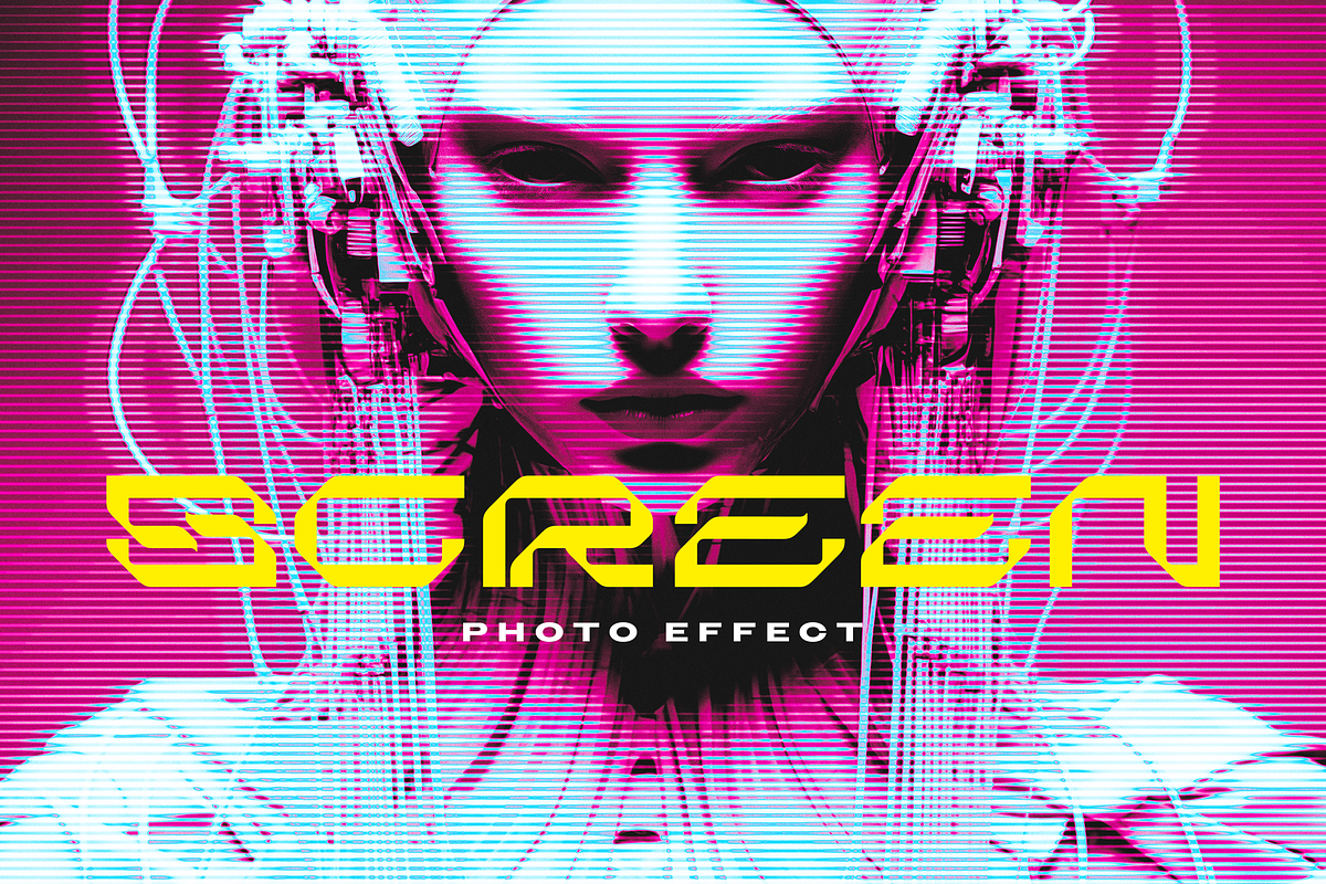 Screen Lines Photo Effect, a Layer Style Add-On by Design Squad