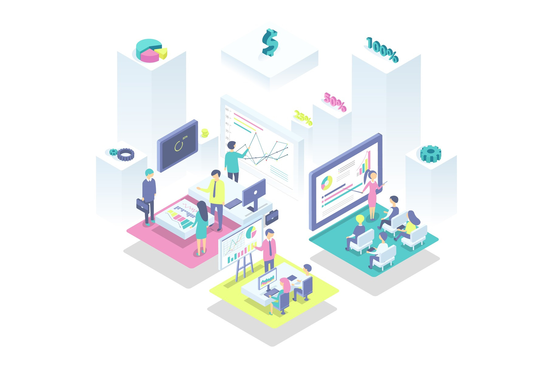 Productive Teamwork as Recipe for Success Concept, a Person ...