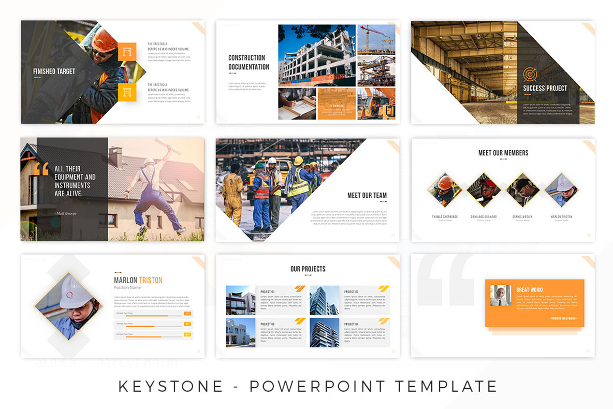 Keystone - Construction Template, a Presentation Template by RRGraph
