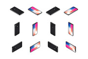 The Isometric iPhone X Mockups, an iPhone Mockup by 360 Mockups ...