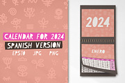 Calendar for 2024 Spanish version