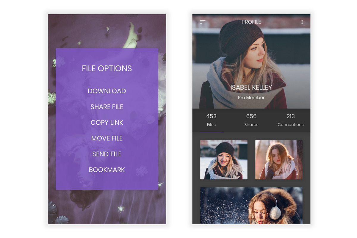 File Sharing Platform Sketch UI Kit, an UI Kit Template by themelove ...