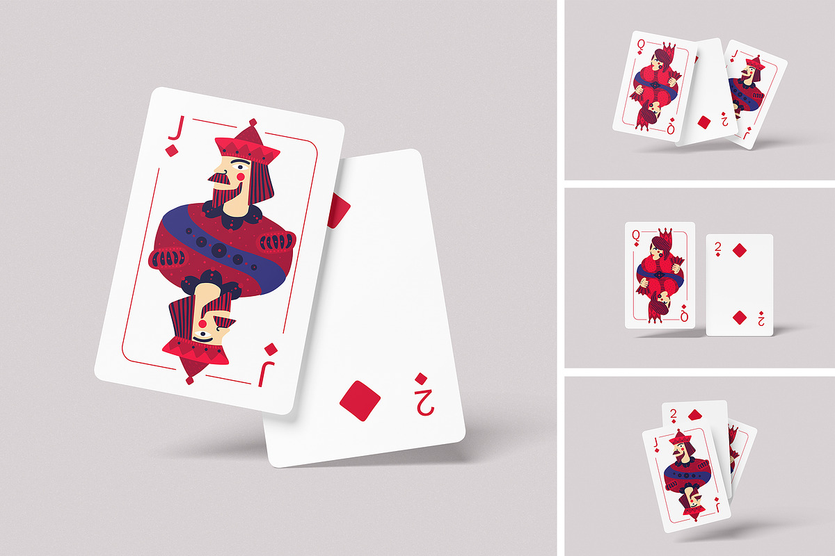High-Quality Playing Card Mockup, an Advertising Mockup by swsi-studio
