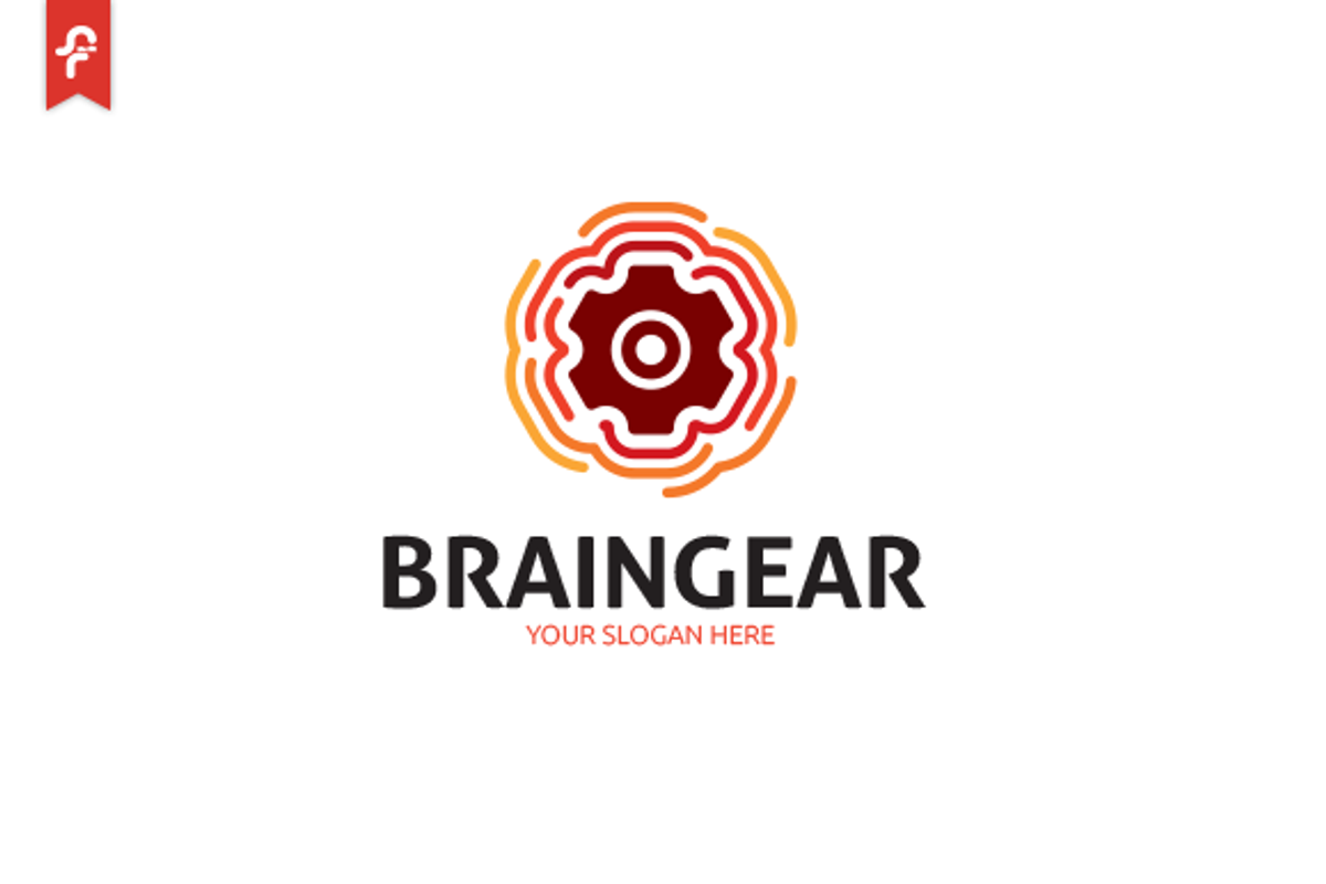 Brain Gear Logo, a Branding & Logo Template by ft.studio