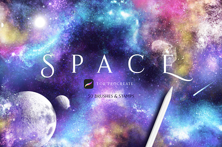 Galaxy Brushes for Procreate Vol. 1 | Brushes ~ Creative Market