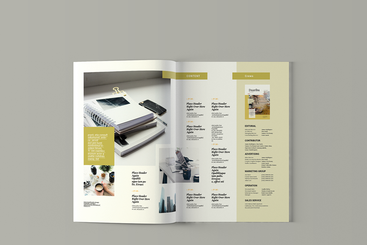 Corner - Magazine Template, a Magazine Template by inspirasign
