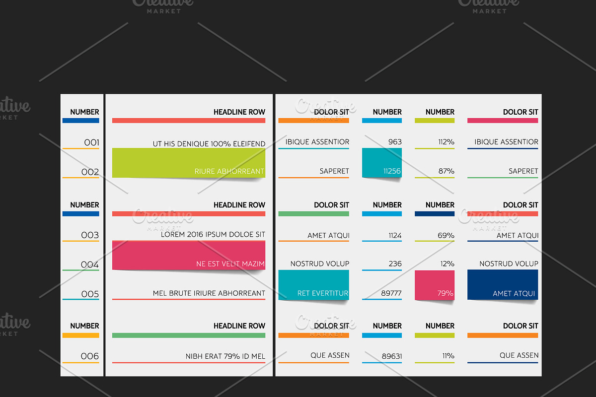 Table, schedule, tab, planner, a Technology Illustration by VectorAN ...