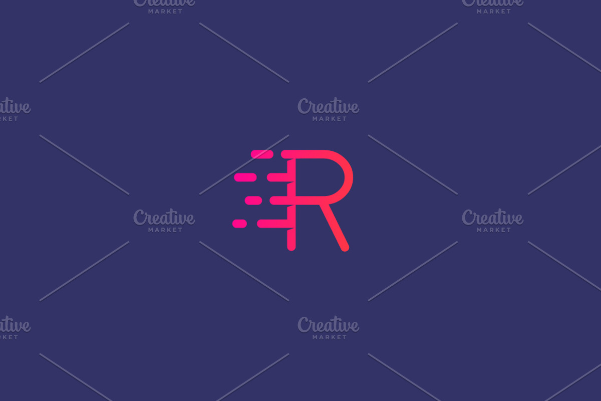 Dynamic moving letter R logo., a Branding & Logo Template by Bureau ...