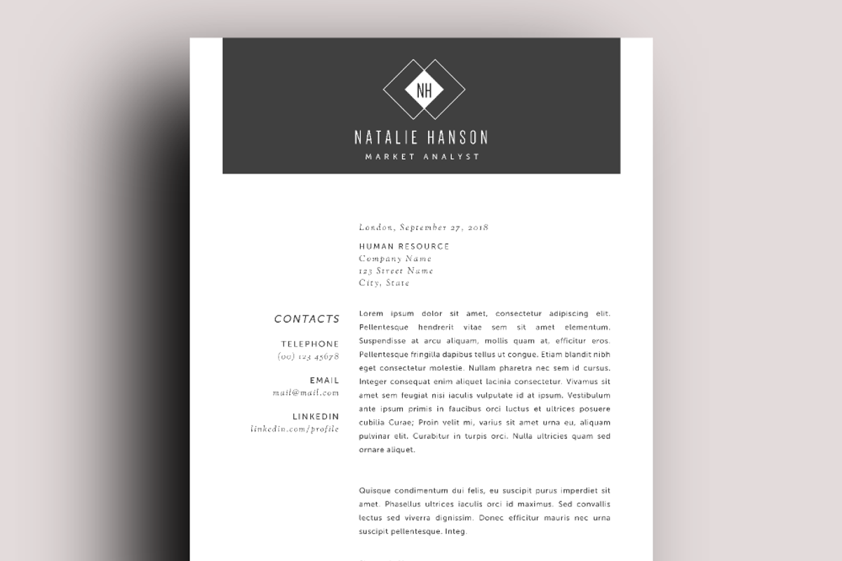 Word Resume Business Card Templates, a Resume Template by Inkpower