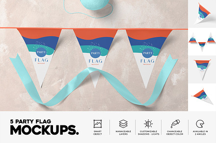 3D Flag Mock-Up | Advertising Mockups ~ Creative Market