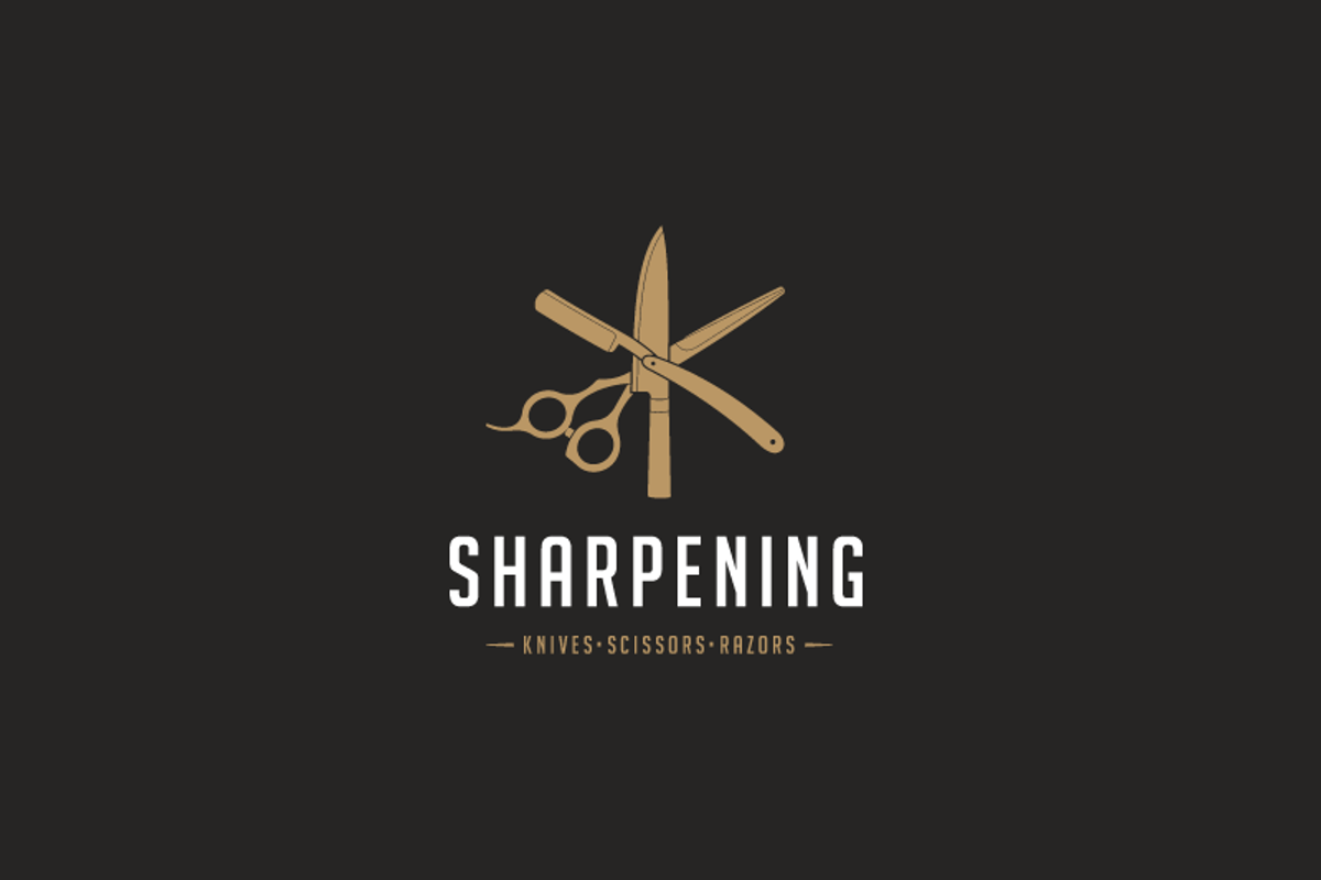 Sharpening service logo, a Branding & Logo Template by Vitalliy