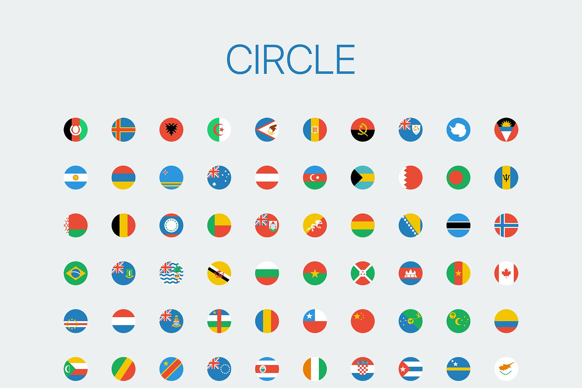 Simplified World Flags, an Icon by Xinh Studio