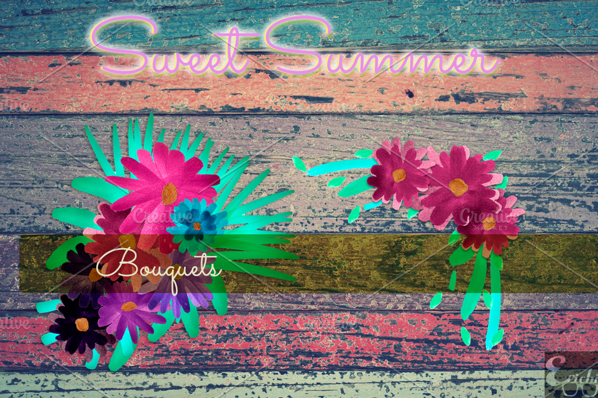 Sweet Summer, a Decorative Illustration by Erichi | Creative Market