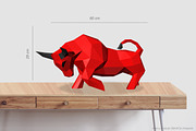 DIY Bull Sculpture - 3d papercraft, a Templates & Theme by PAPER amaze