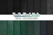 Real Chalkboard digital paper, a Texture Graphic by Doodle Cloud Studio