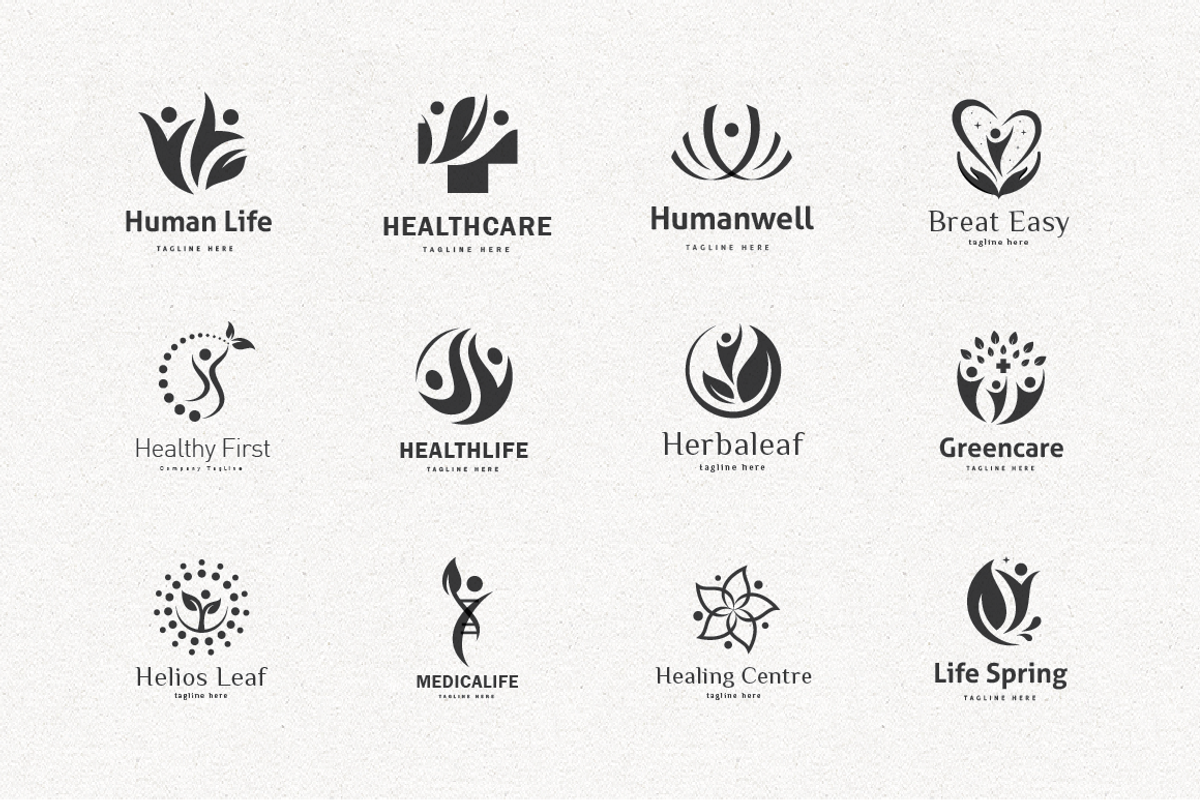 Wellness People Logo Bundle, a Branding & Logo Template by Refolve Design