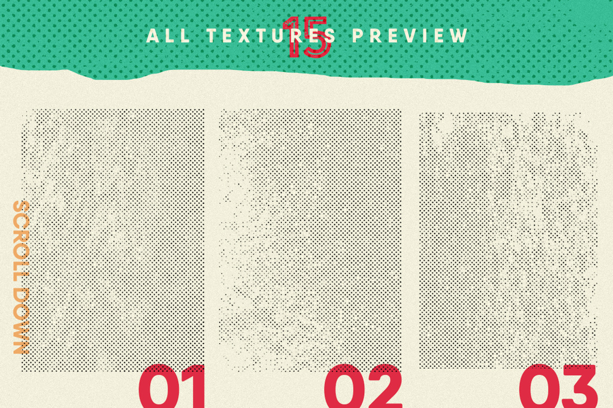 Halftone Texture Pack, a Texture Graphic by Petr Knoll