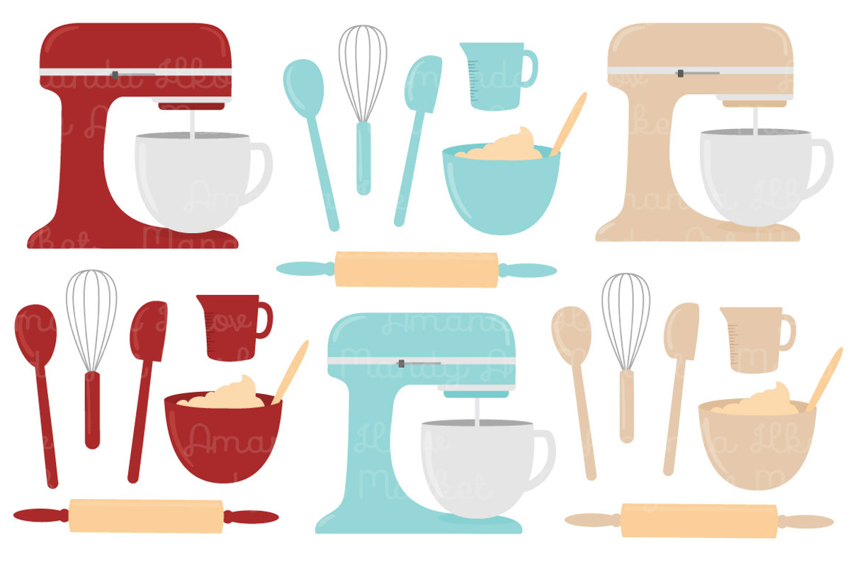 Retro Baking Clipart & Vectors, an Illustration by Amanda Ilkov ...