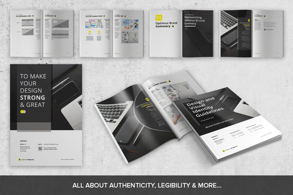 Extended Brand Manual & Real Text, a Brochure Template by Typography Prime