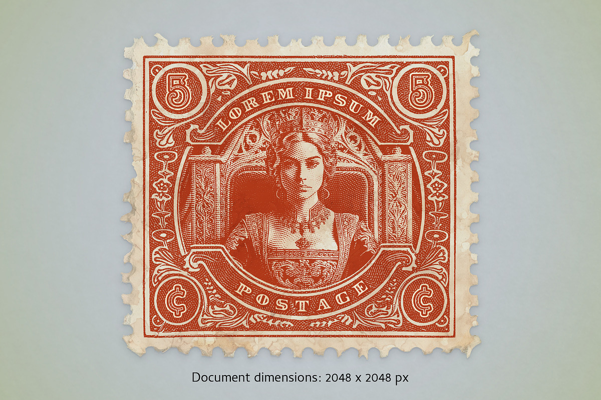 Editable Postage Stamp Templates, an Action Add-On by DesignRocket