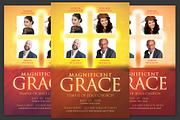 Magnificent Grace Church Flyer, a Flyer Template by KiraYamato Design ...