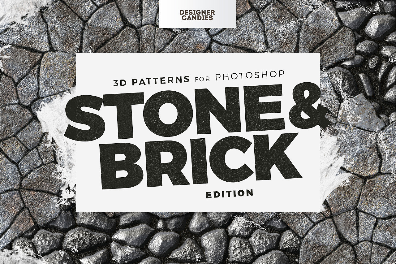 Seamless Stone & Brick Patterns, a Pattern Graphic by DesignerCandies