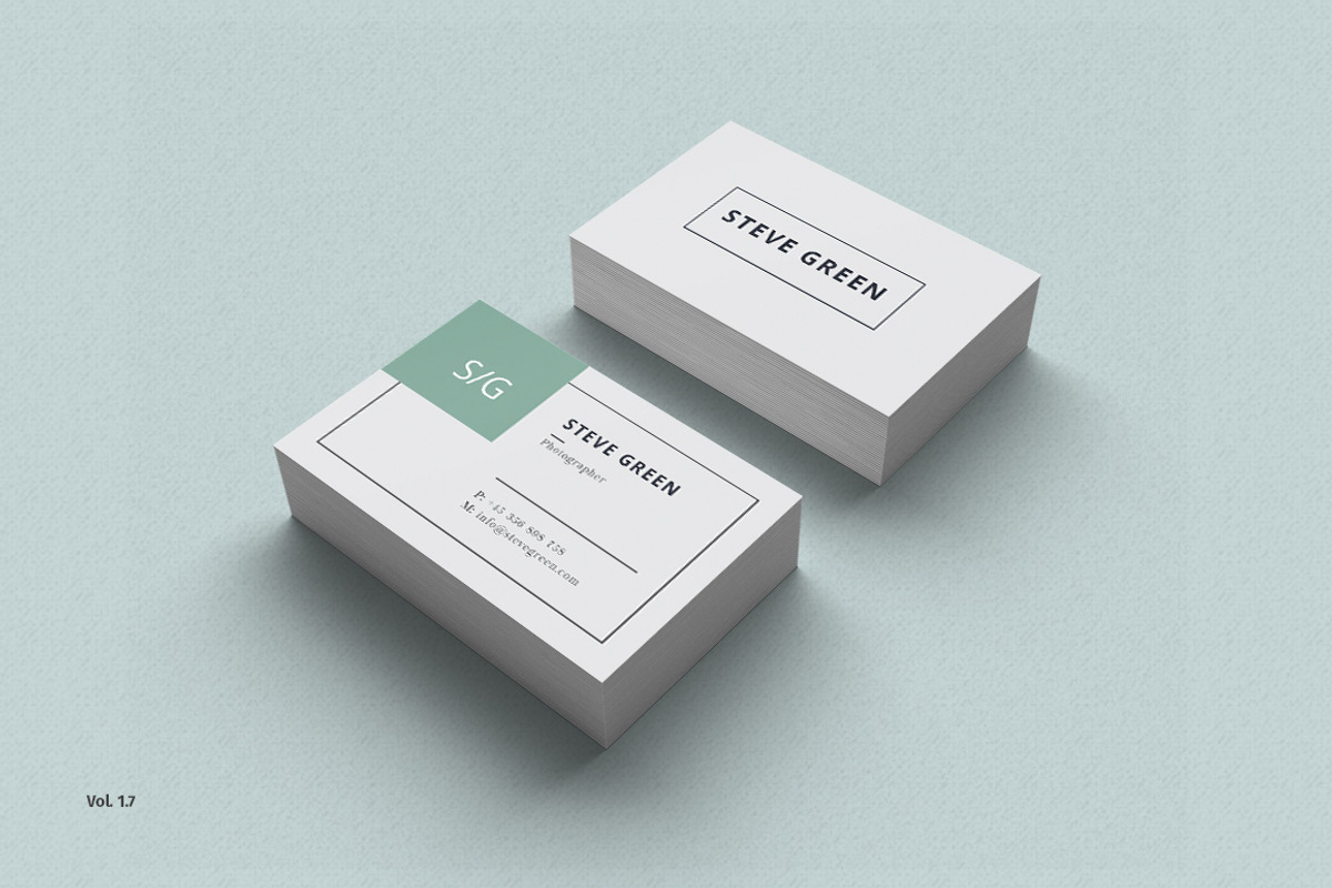 Minimal Business Card, a Business Card Template by ThemeDevisers