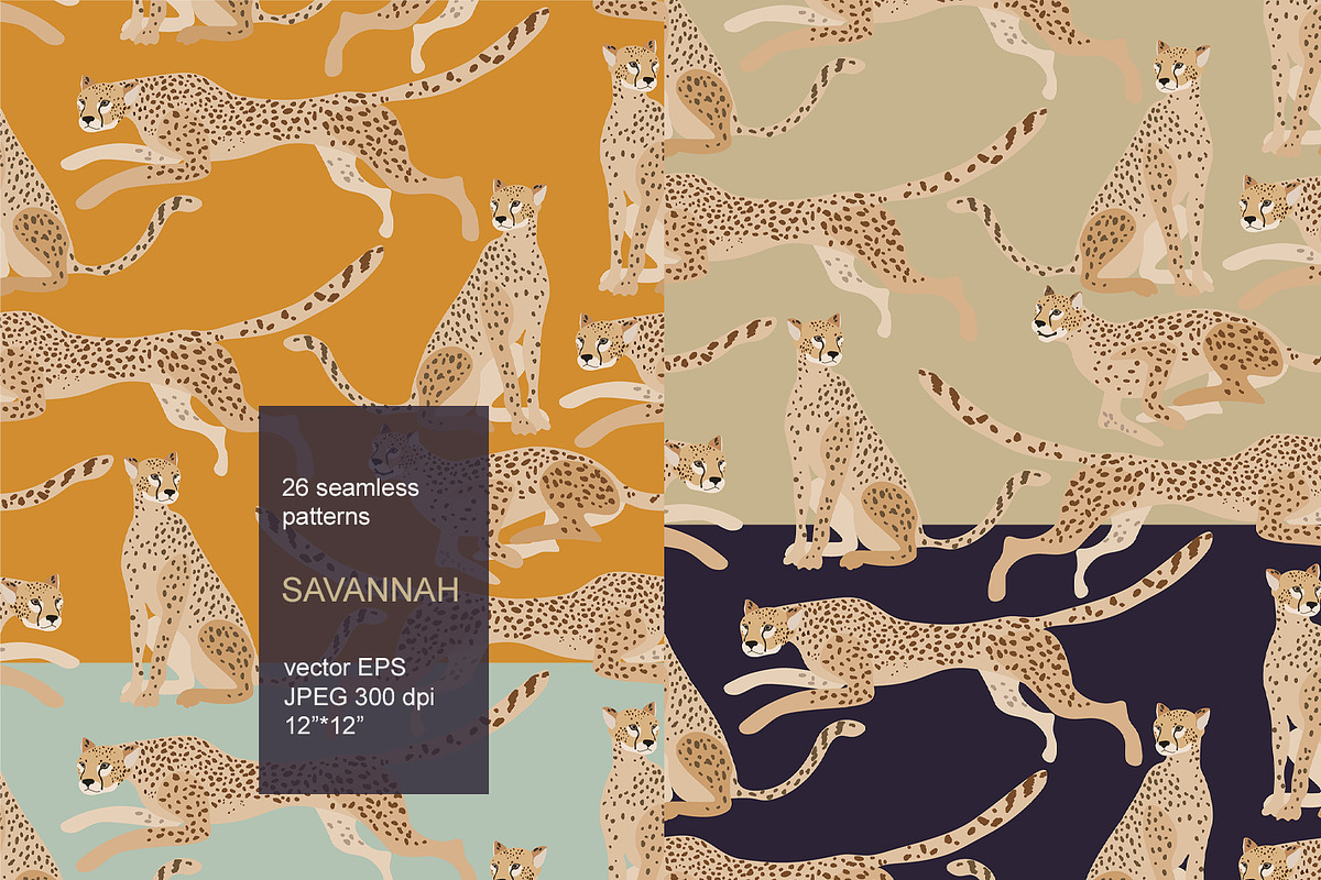 Animals seamless vector pack, a Pattern Graphic by PatternsBlooming