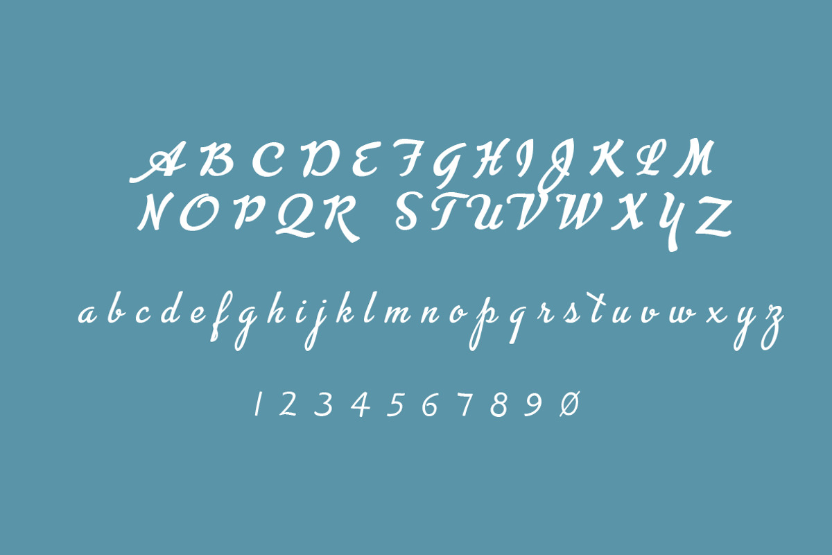 Advertising Script - 5 fonts, a Script Font by Zetafonts