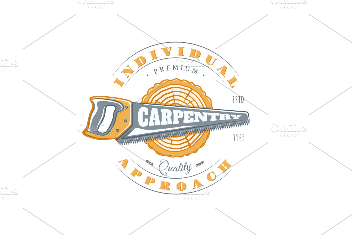 8 Colored Carpentry Logos Templates, a Branding & Logo Template by Art ...
