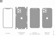 iPhone 12 Pro Max Skin Template, an Illustration by VecRas