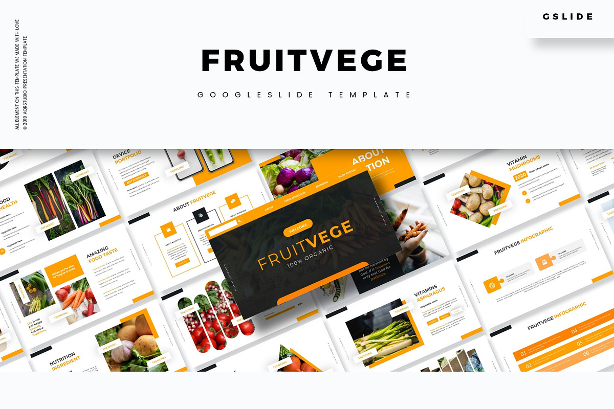Fruitvege - Google Slides Template, a Presentation Template by AQR Studio