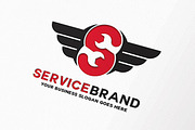 Wing Service Letter S Logo, a Branding & Logo Template by WheelieMonkey