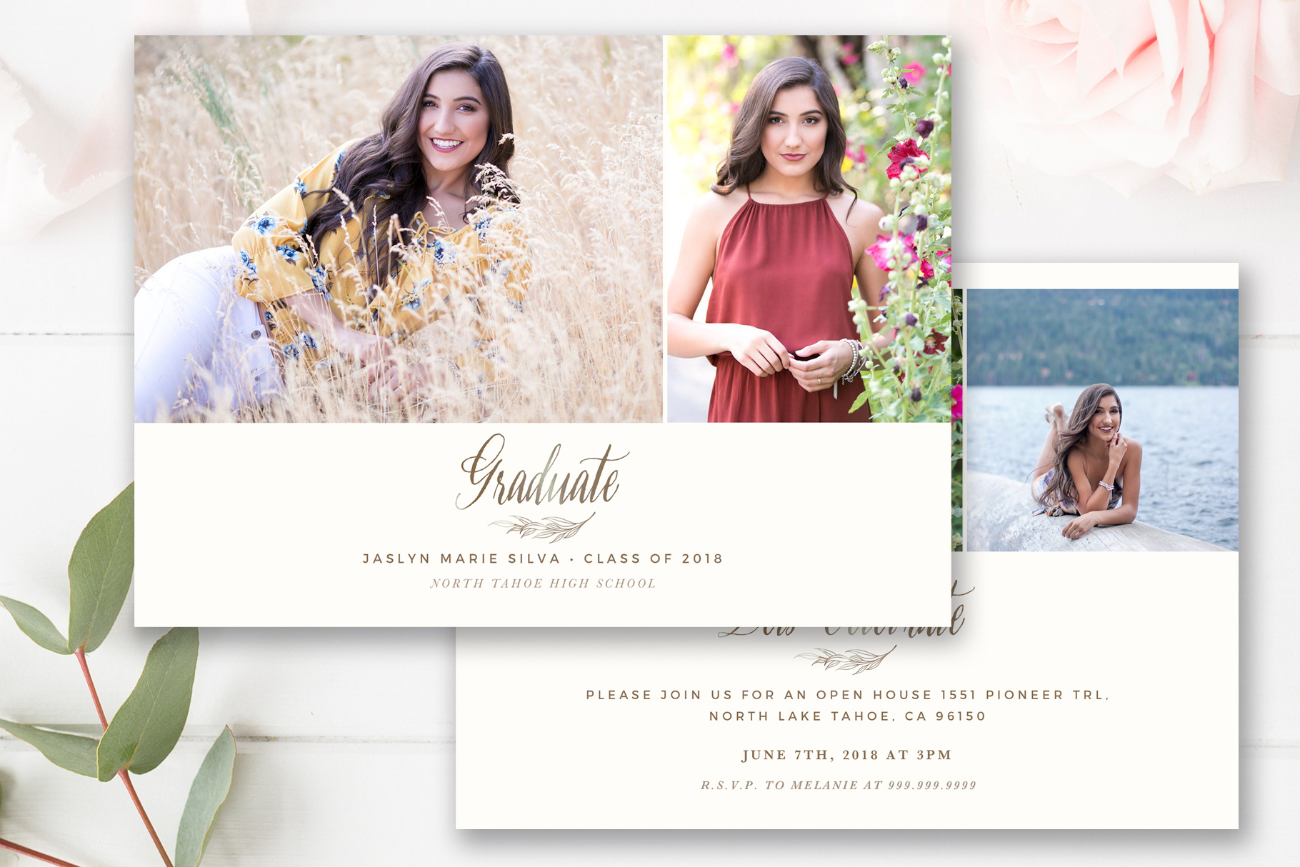 Senior Graduation Card Template, a Card Template by By Stephanie Design