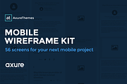 Axure Mobile Wireframe Kit, a Wireframe Template by Axure Themes | Creative Market