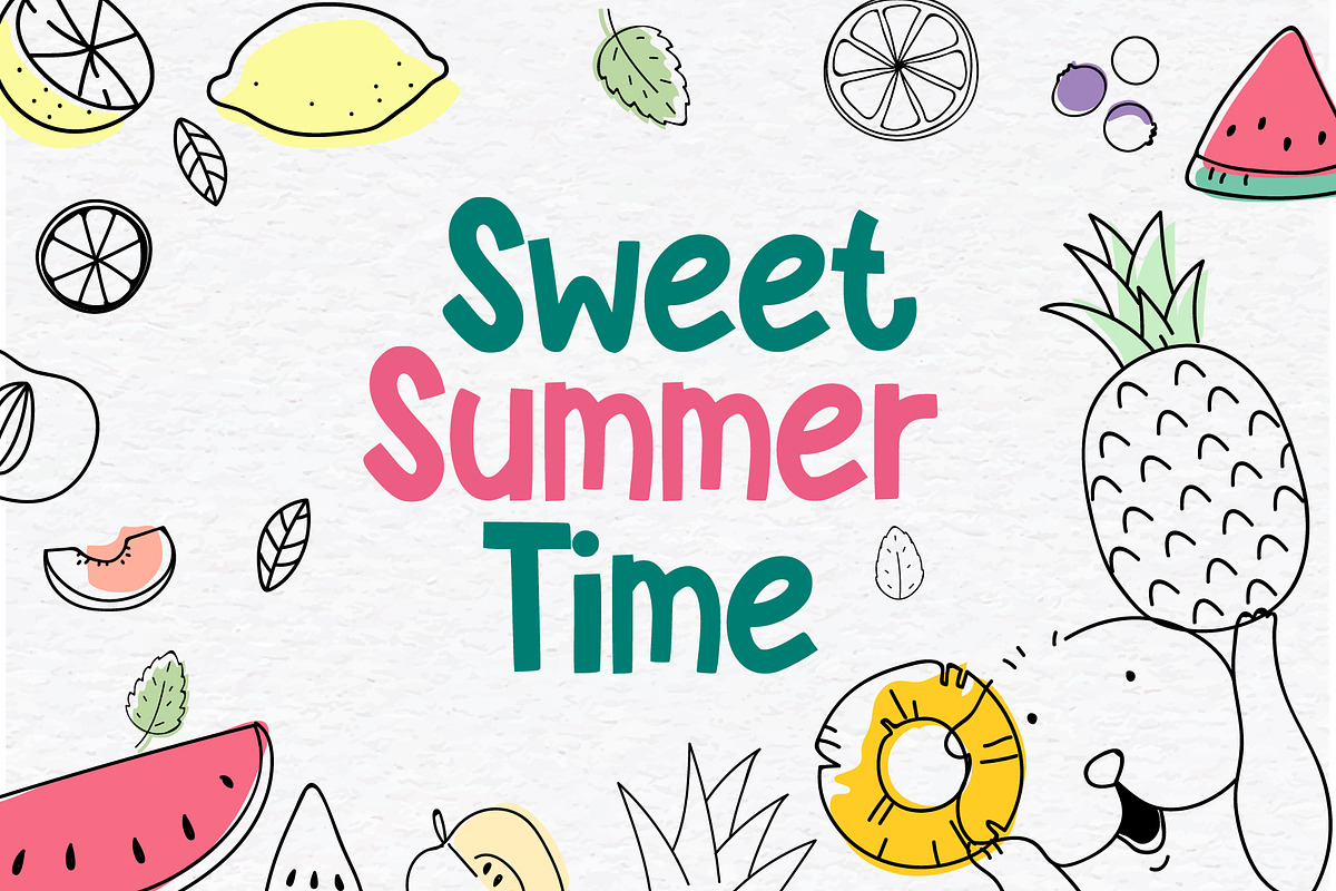 Cute Riley Font, a Sans Serif Font by Fox7 By Rattana