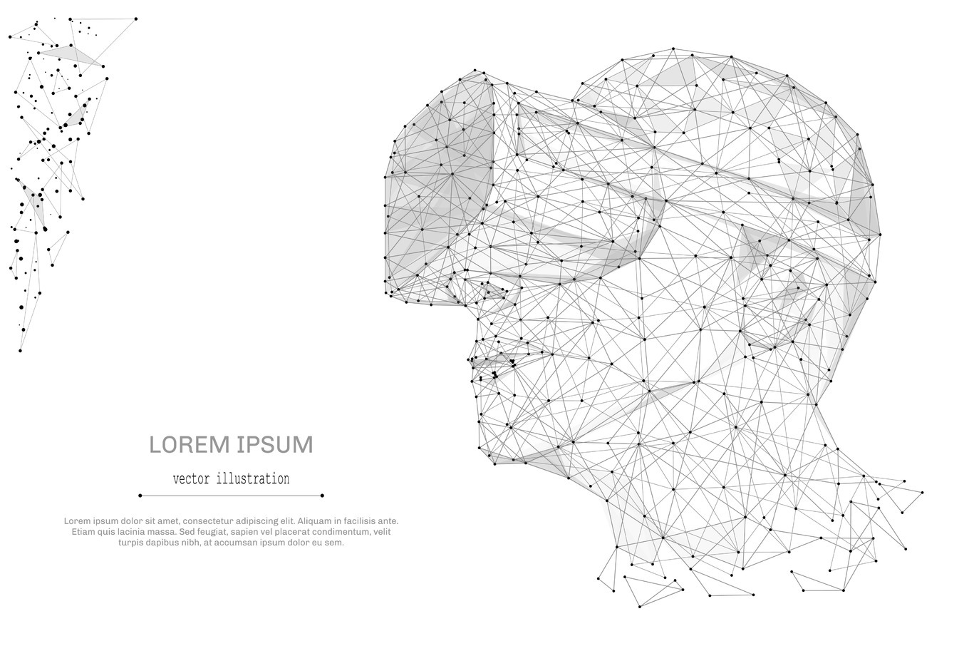 virtual reality low poly gray | Technology Illustrations ~ Creative Market