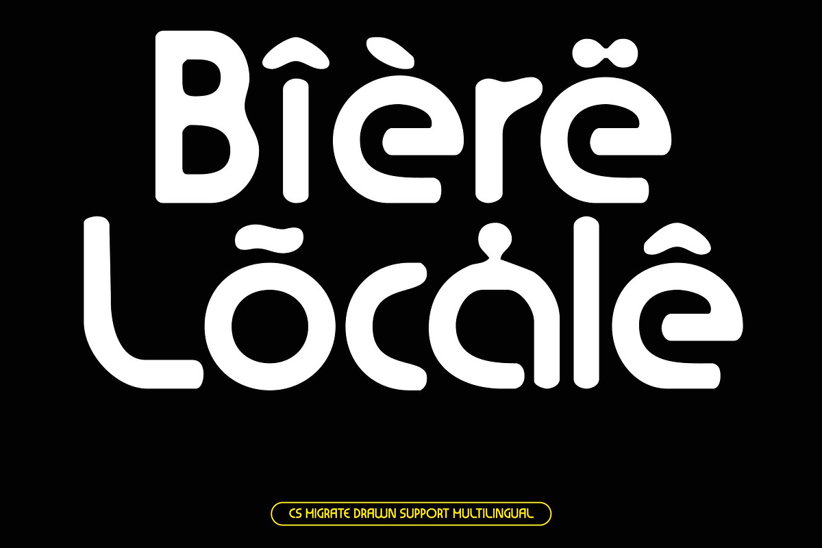 CS Migrate Drawn–Bauhaus Display Font