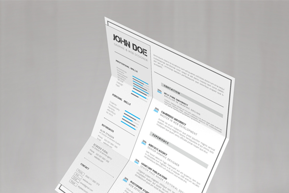 CV A4 Template, a Templates & Theme by Keboto