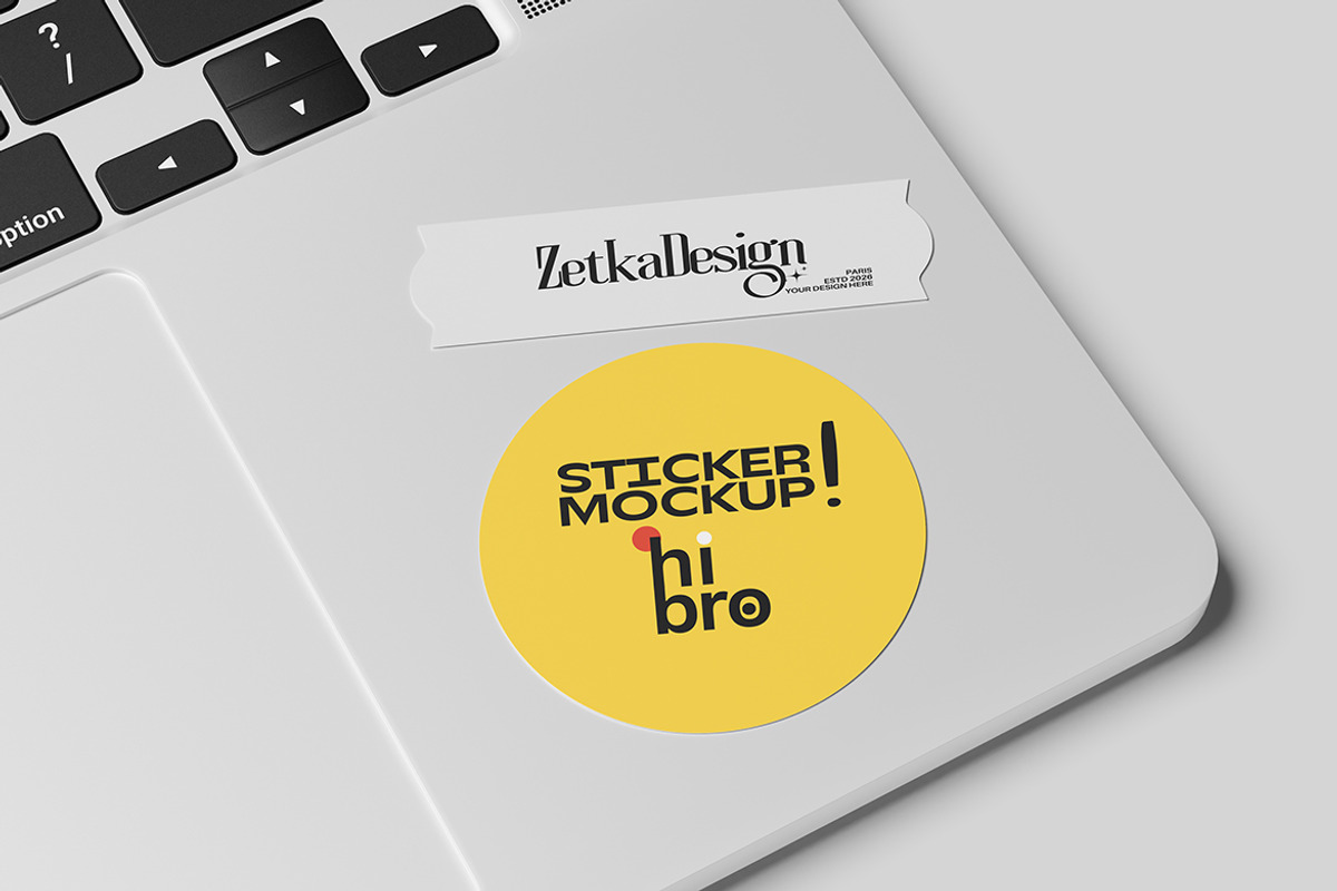 Sticker Mockup, a Household Mockup by seramoe