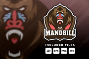 Mandrill - mascot logo for a team, a Branding & Logo Template by SLAB ...