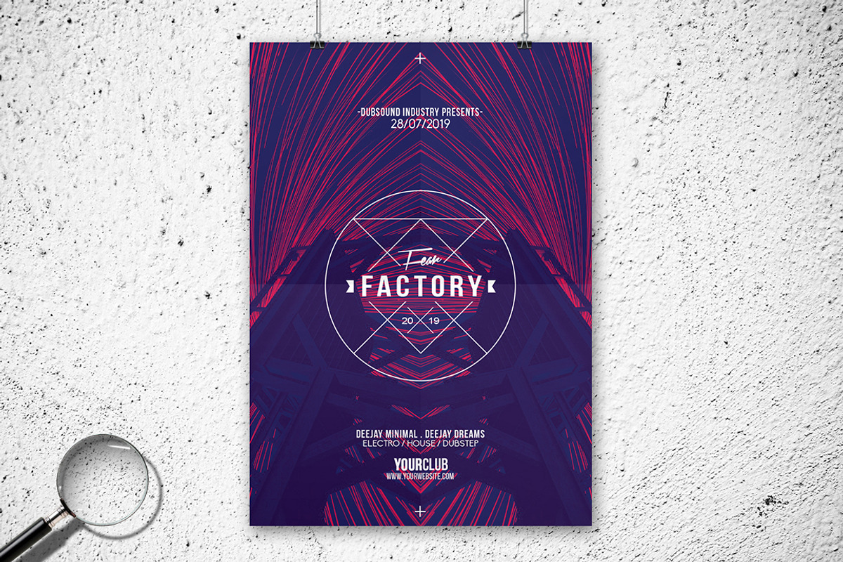 Fear Factory | 3in1 Flyer Template, a Flyer Template by GIGA-TEMPLATE