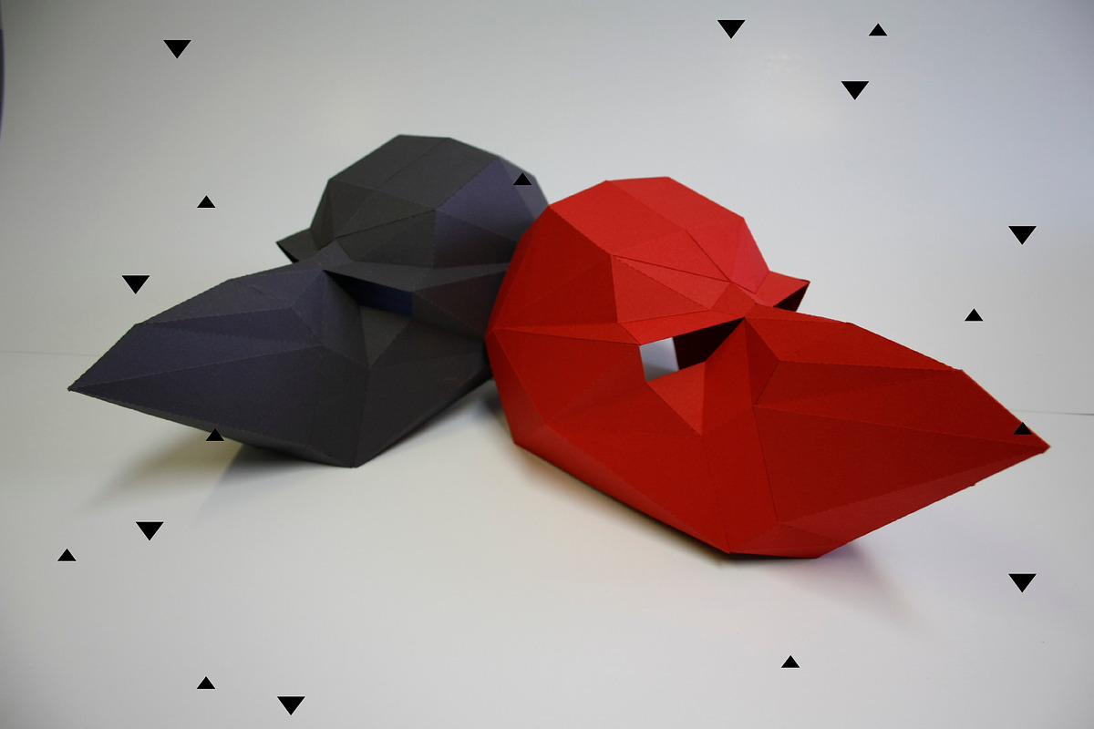 DIY Crow mask - 3d papercrafts, a Templates & Theme by Andrew_Derr