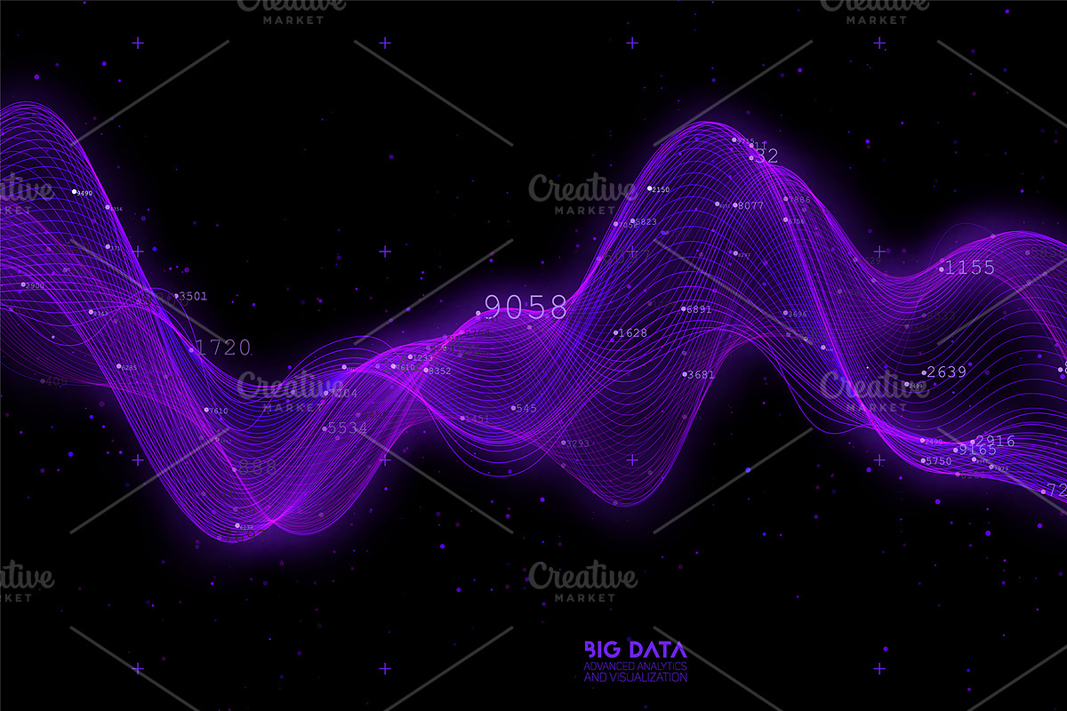 Big Data Wave Graph, an Object Graphic by GarryKillian