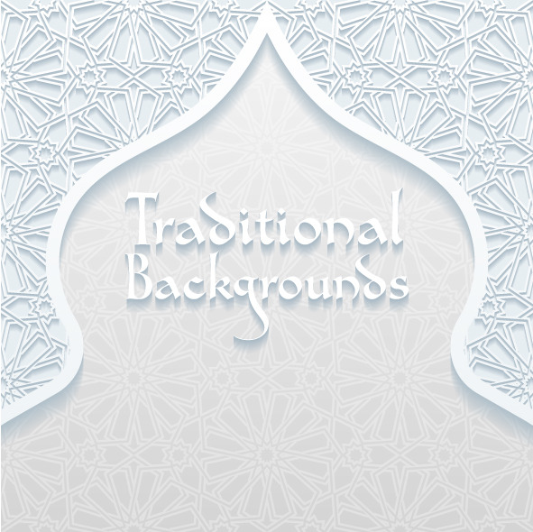 Set of traditional backgrounds, a Decorative Illustration by Absent A