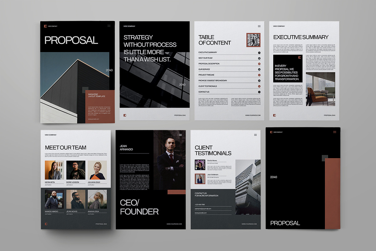 Proposal Magazine Template, a Magazine Template by Portocraft ...