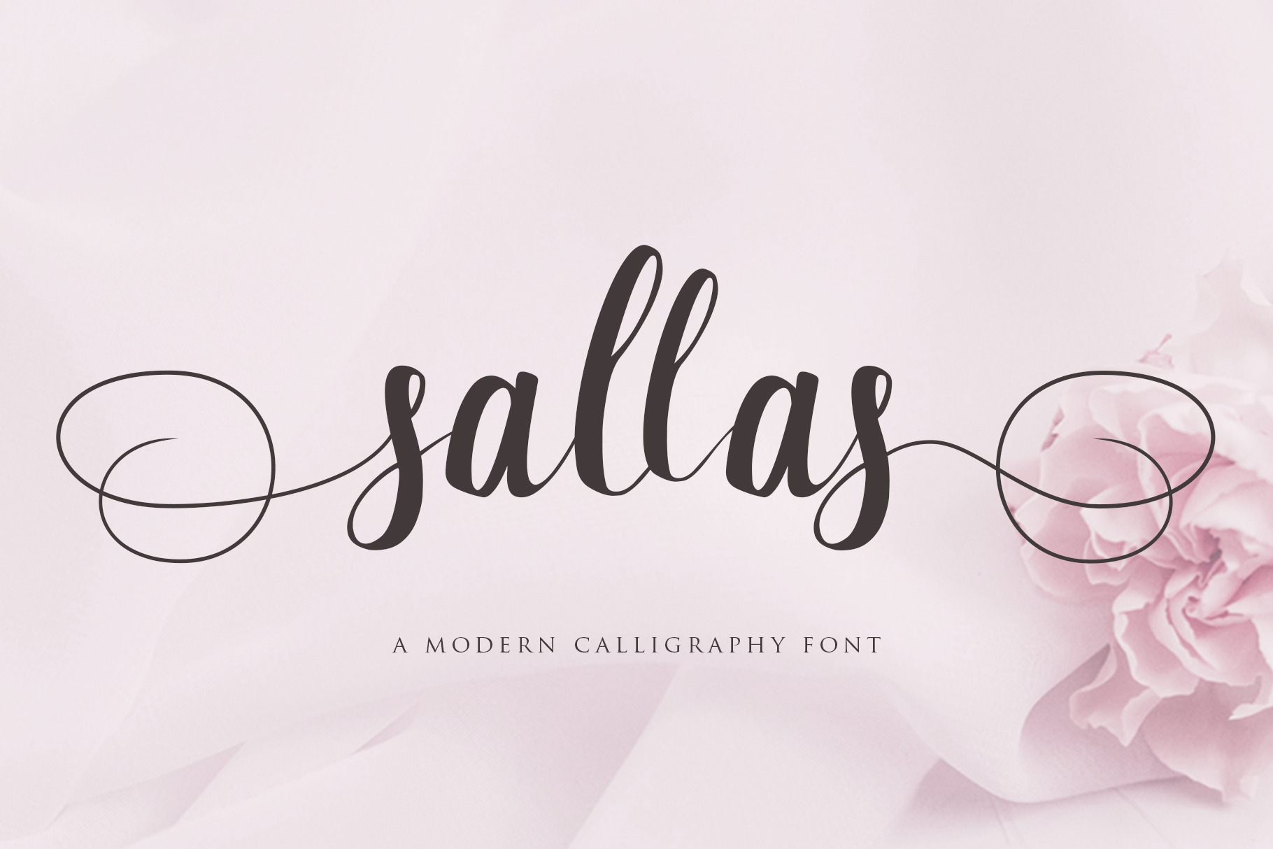 Sallas, a Script Font by sabrcreative