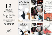 Holiday Gift Guide Social Bundle, a Social Media Template by jgdigital ...