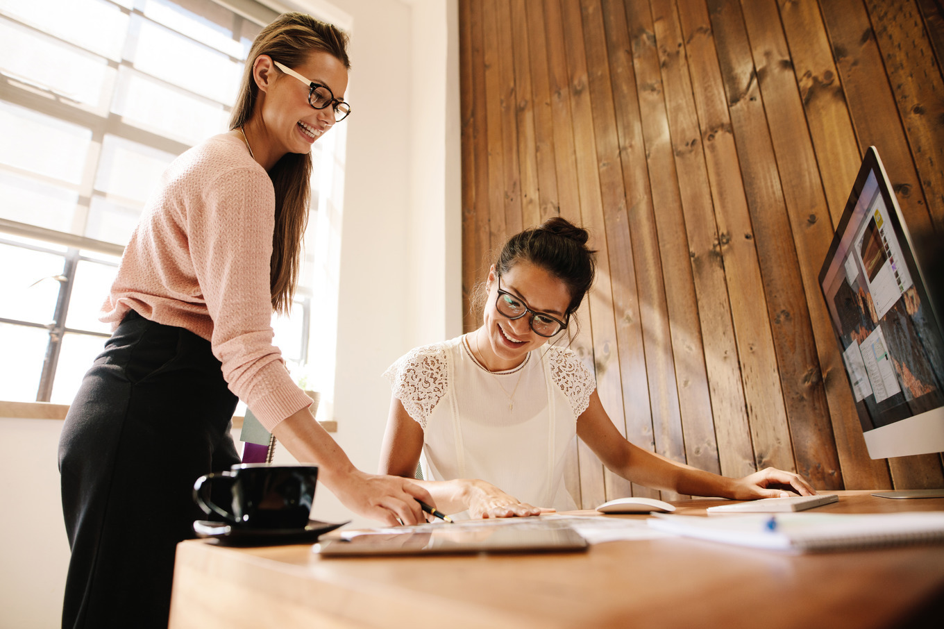 Smiling creative business women, a Business Photo by Jacob Lund
